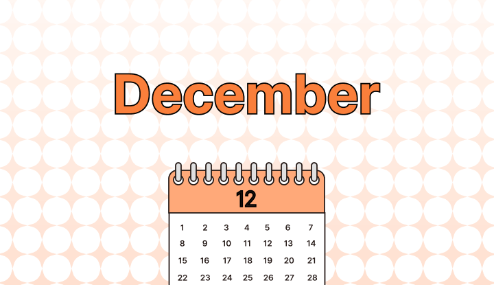 12월 영어로 (December, Dec., Dec, 12 차이와 뜻)
